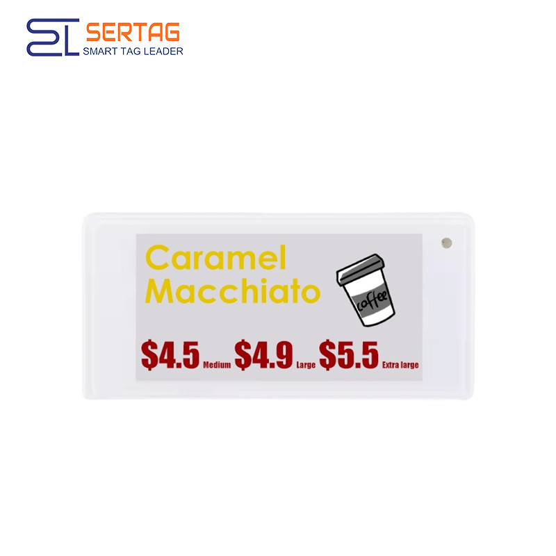 2.13 inch 4-Color Electronic Shelf Label ESL with Multi-Page | Sertag