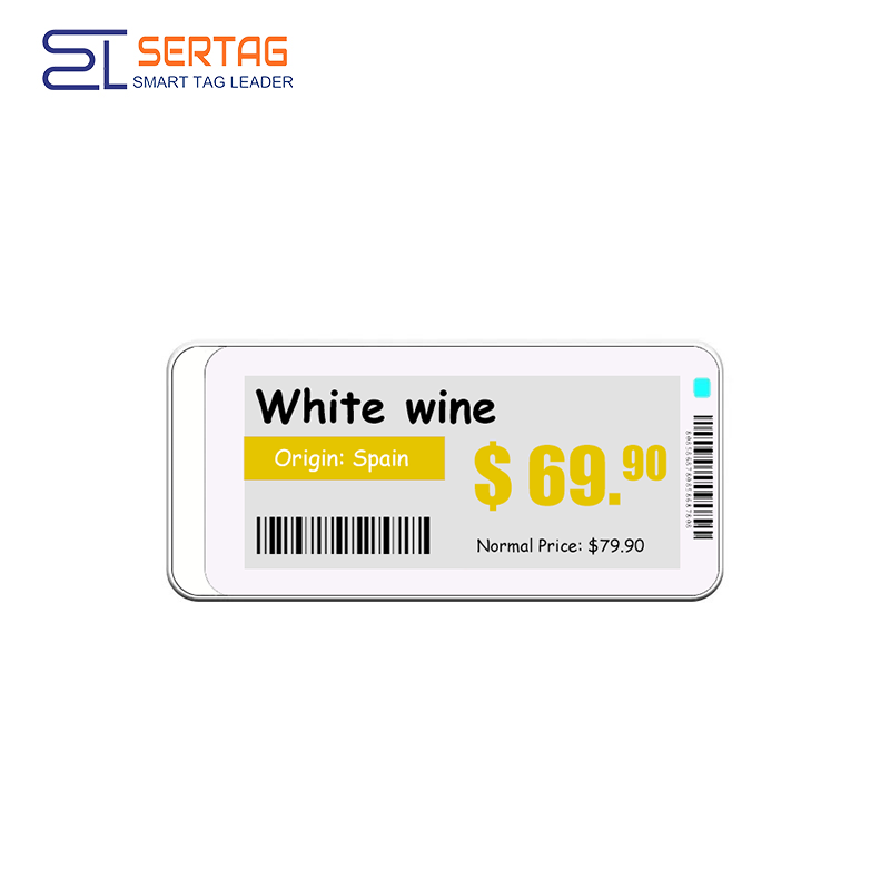 Grocery Stores ESL Tag 2.9 inch Tri-Colors Epaper Low Power Electronic ...