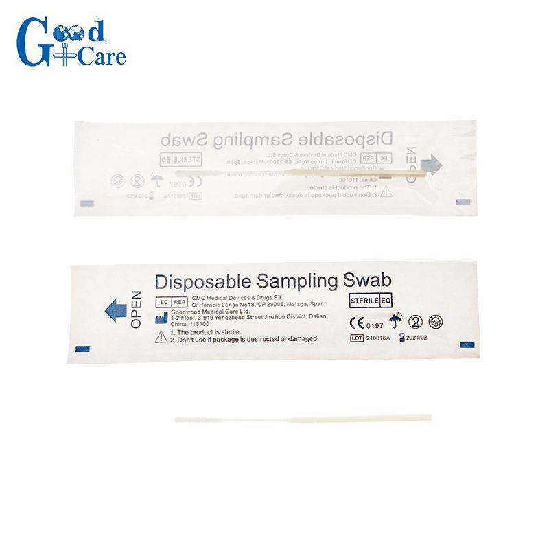 Sterile Swab Nylon Head PP Rod Nasopharyngeal Flocking Swab COVID Virus ...