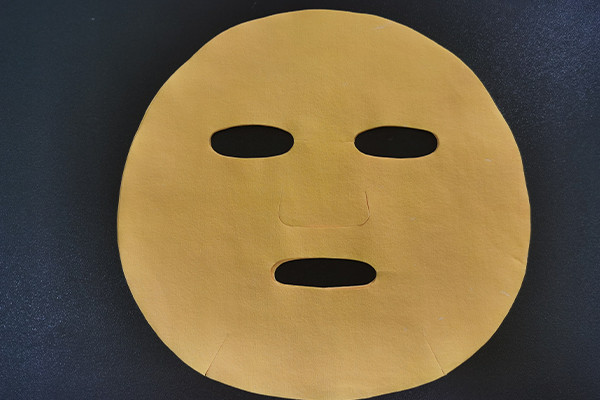 40Gsm Colourful Facial Mask Sheet Yellow Microfiber Sheet Mask ...