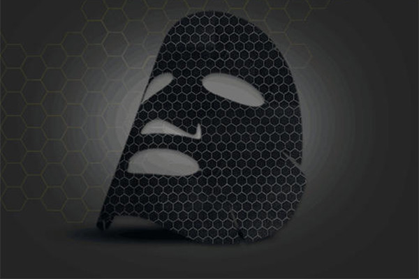 45gsm 100% black graphene fiber full cross skin care facial mask sheet ...