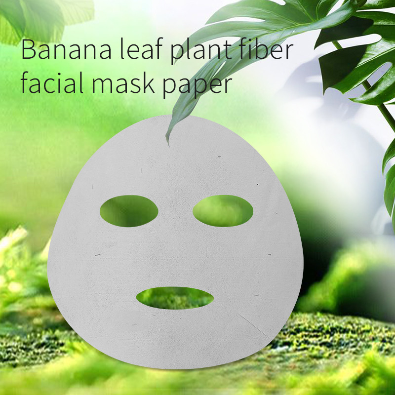 Organic face mask paper banana leaves fiber dry face mask spunlace mask ...