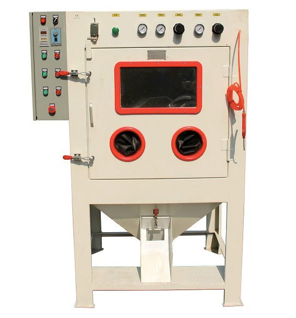 Medium Size Workpieces Tumble blasting machine/Rotary Sandblaster ...