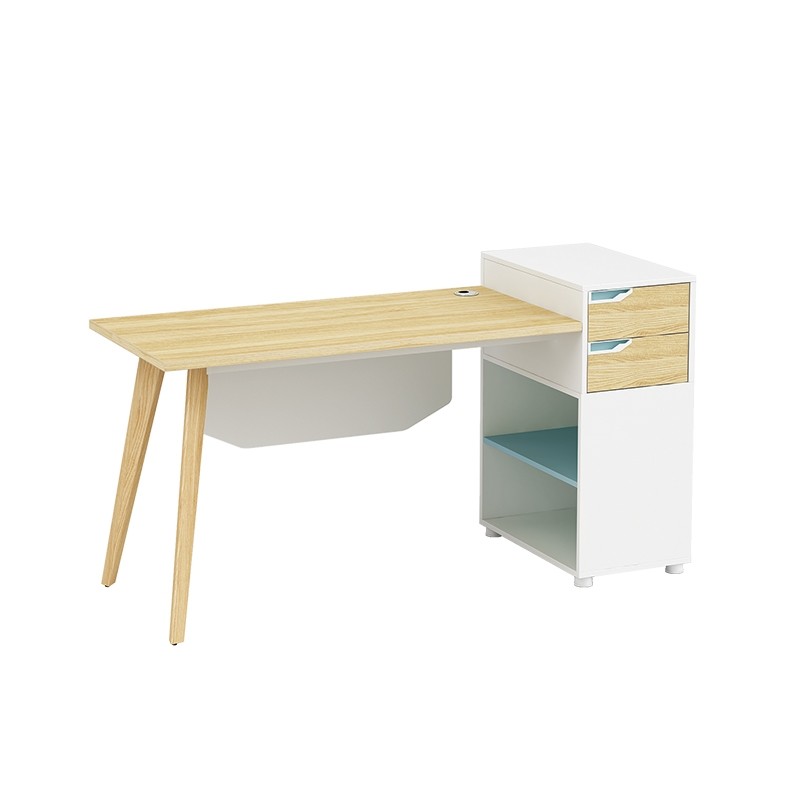 1-Person Office Screen Workstation Office Desk With File Cabinet ( YM ...