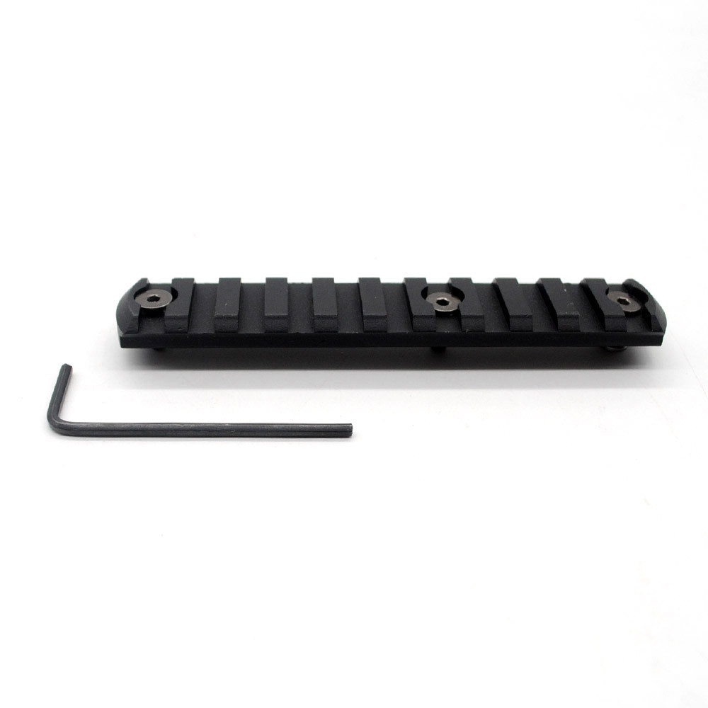 11 slots 4.61'' CNC Aluminum Picatinny Rail for KeyMod Handguard rail ...