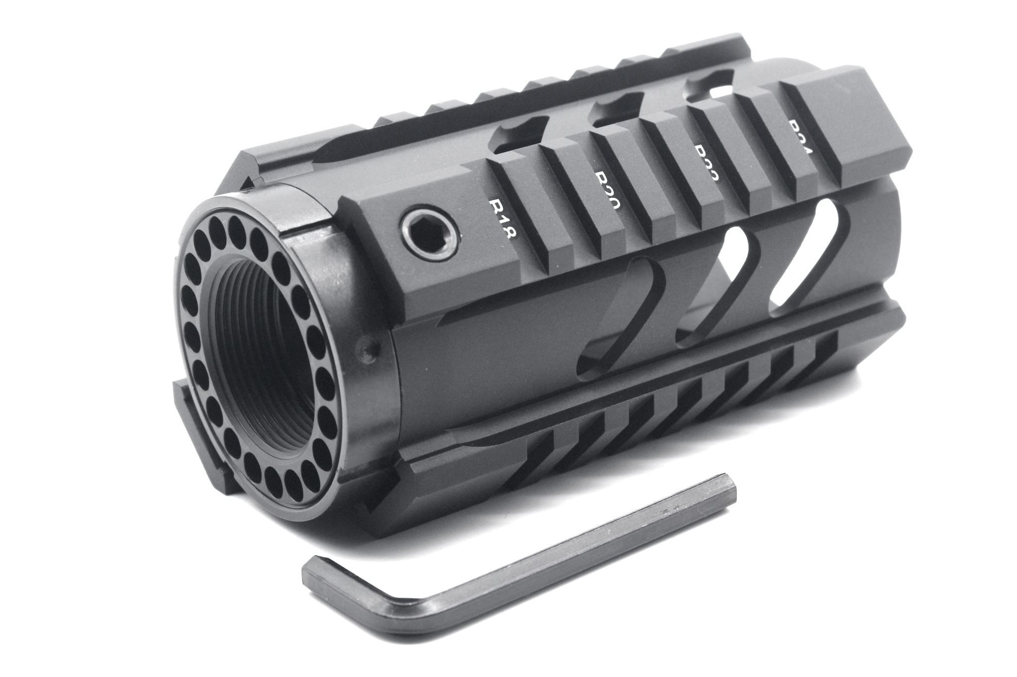 TRIROCK New 4'' Black Quad Rail Handguard Picatinny Rail Mount fits ...