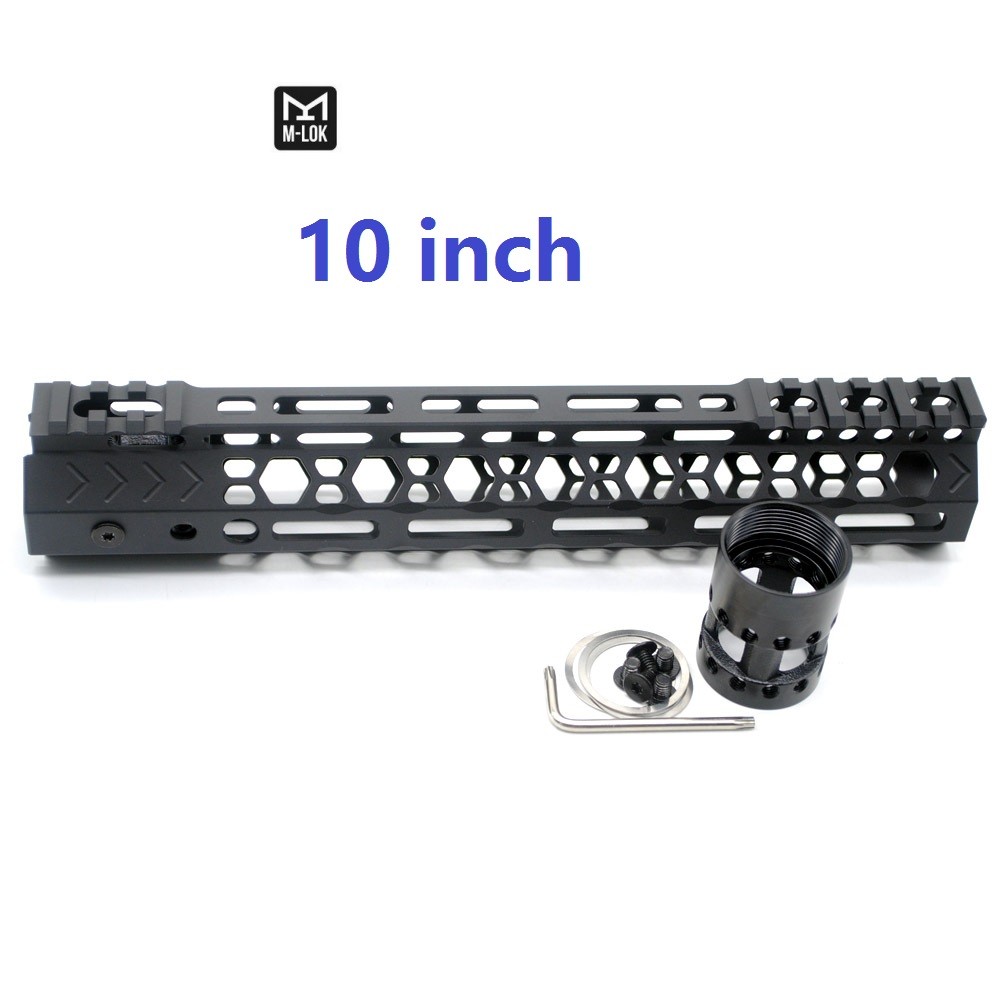 Trirock NSR style Black 10 inches M-LOK free float AR15 handguard mlok ...