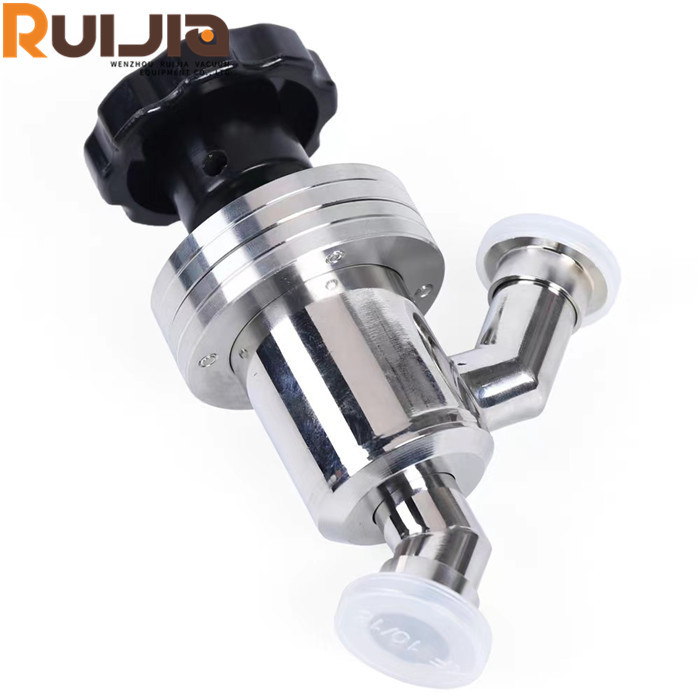 KF Vacuum Manual Y-Type in Line Angle Valve SS304 for Vacuum System ...