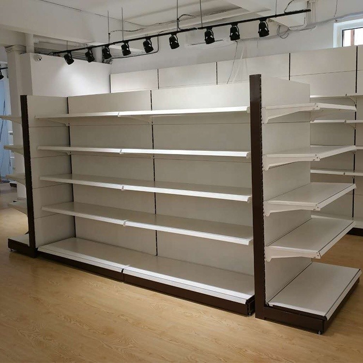 Supermarket metal storage shelves store/grocery steel display racks ...