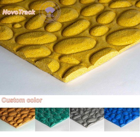 Jogging track rubber flooring cobblestone texture grains surfaces for ...