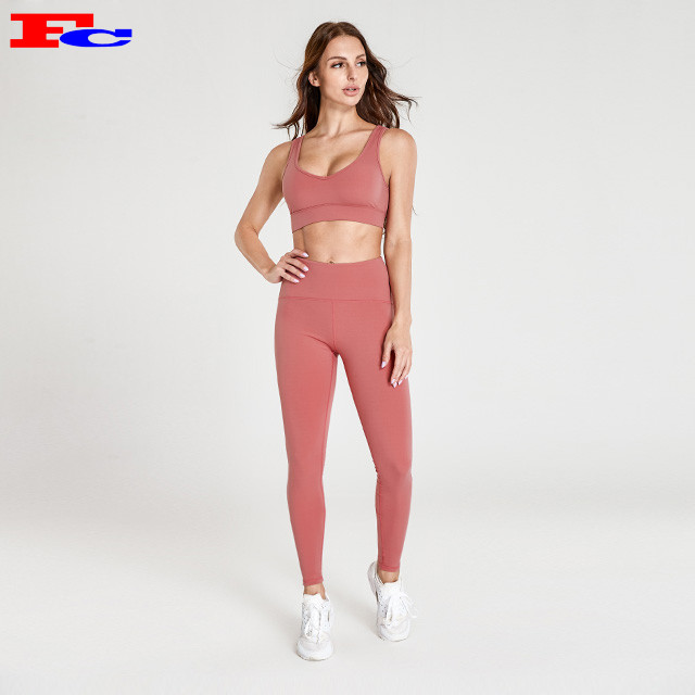 Peach Pink Activewear Manufacturer | Activewear | Hucai Sportswear ...