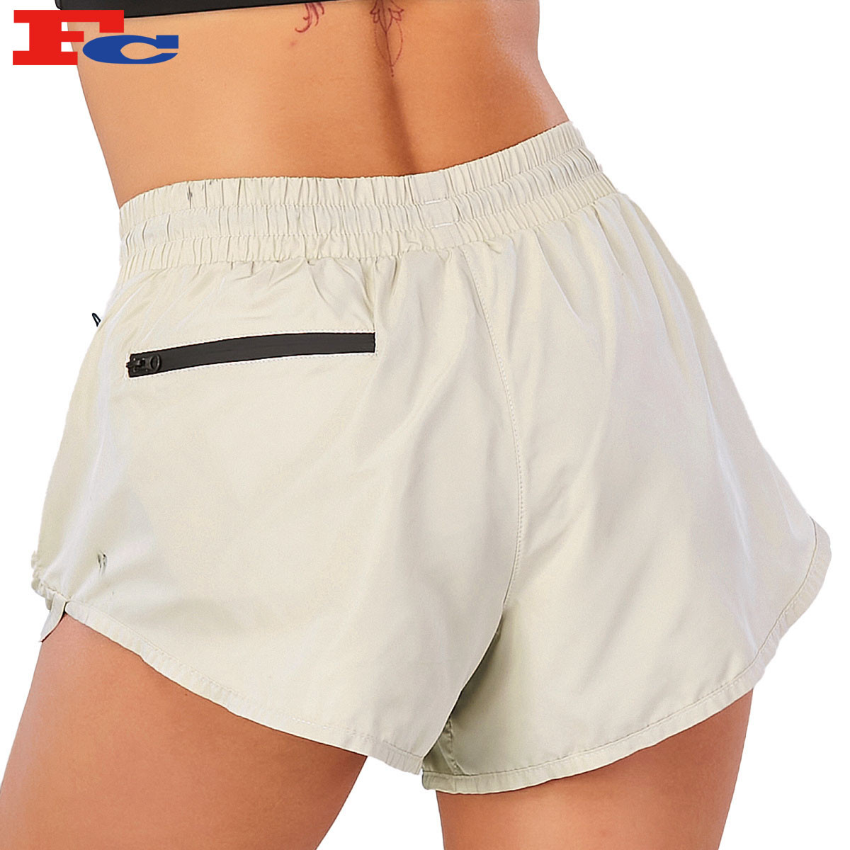 OEM Elastic Band Loose Gym Running Shorts Custom Biker Shorts For Women ...