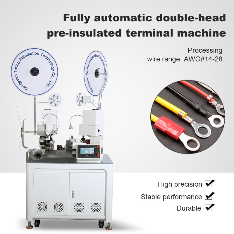 TR-DS05 Fully Automatic Double-head Pre-insulated Terminal Crimping ...