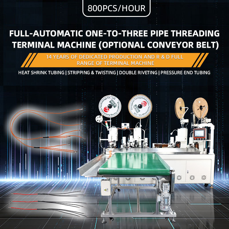 TR-DM03 Fully Automatic One-to-Three Inserting Tube Terminal Crimping ...