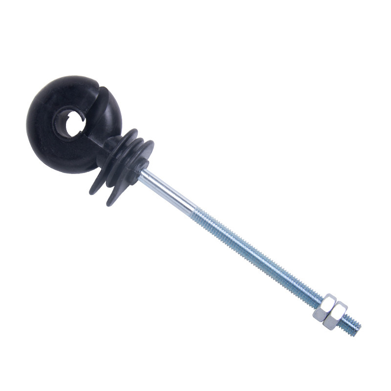 Distance Plastic Ring Insulators For Metal Post, Black | Plastic ...