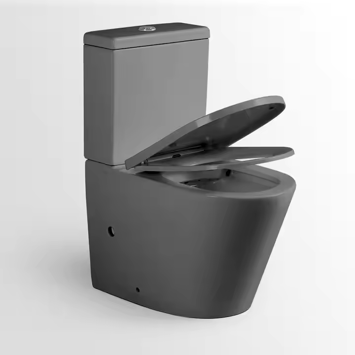 Sanitary Ware Supplier Two Piece Toilet Floor Mounted Water Closet Grey ...