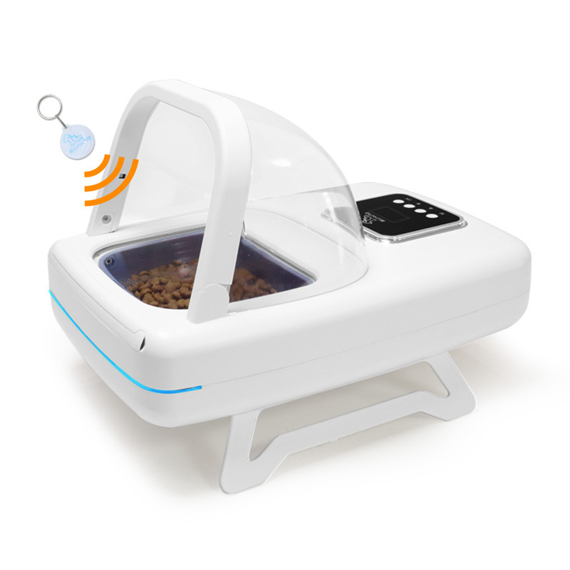 RFID Microchip Pet Feeder Multi-Pet Cat Dog Feeder, RFID Tag Automatic ...