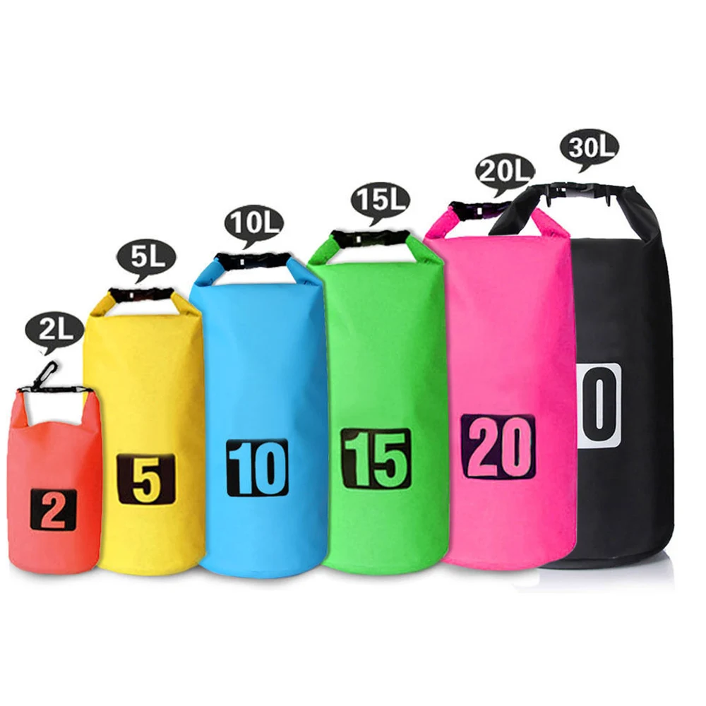 OEM/ODM Ultra-Light Waterproof Bags 10L 15L 20L 30L Customised Logo PVC ...