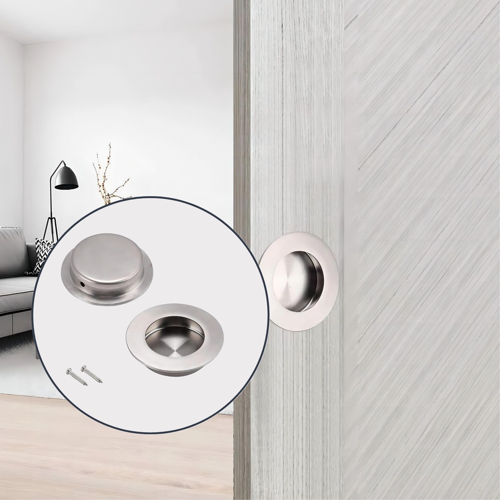 WEKIS 40mm Sliding Door Round Flush Pulls | WEKIS Furniture&Sliding ...