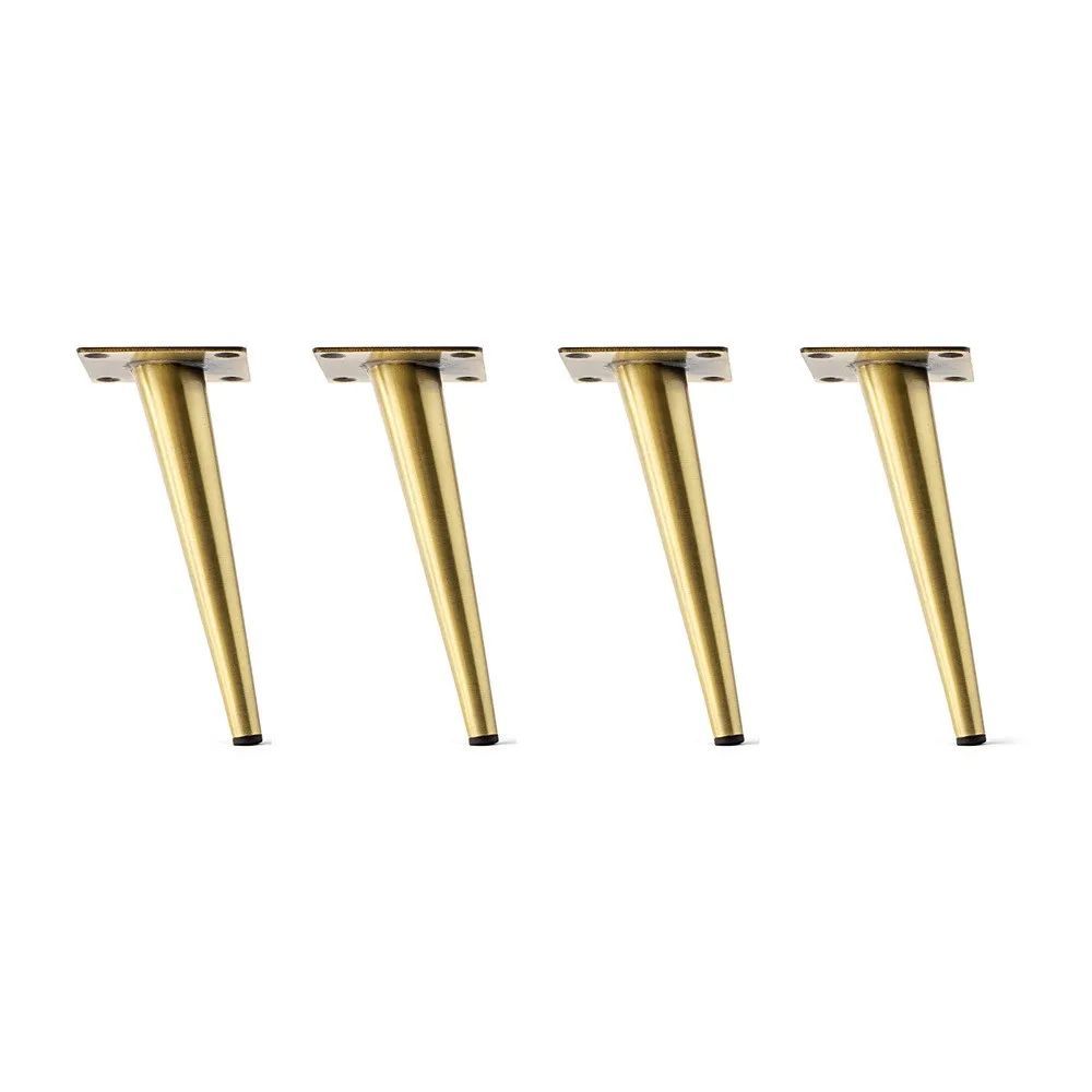 Metal Gold Brass Tapered Sofa Furniture Feet | WEKIS Furniture&Sliding ...