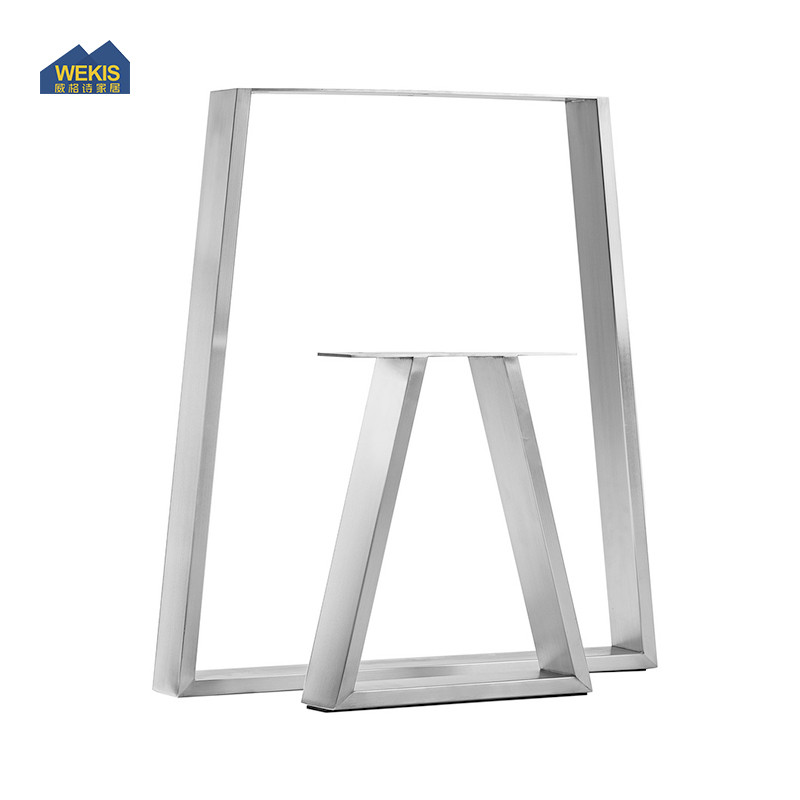 A-Shaped Stainless Steel Conference Table Legs Rectangular Forged Metal ...