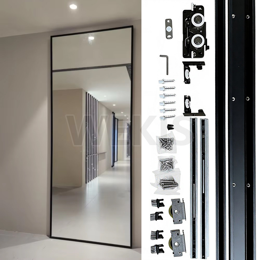 WEKIS Ghost Door Hardware Kit | Soft Close Suspended Sliding System for ...