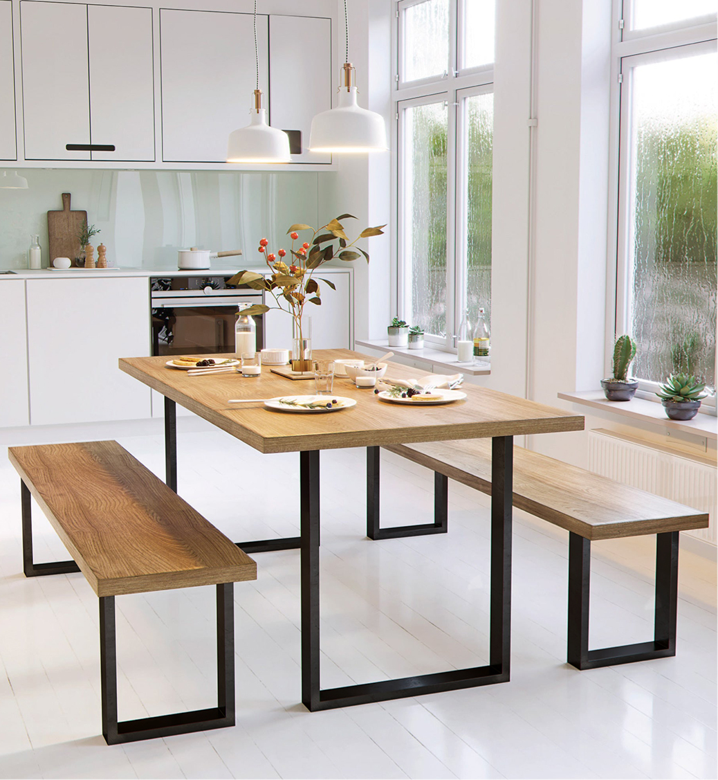 U Shape Panel Metal Table Leg for Dining Table | WEKIS Furniture ...