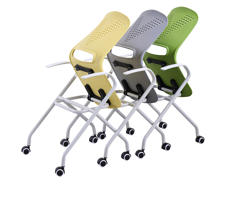 Plastic Study Chairs Movable cushion Stackable For School Classroom ...