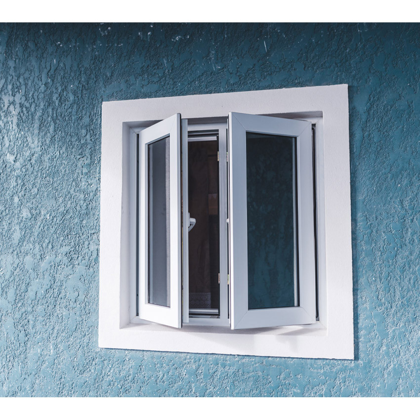 UPVC Windows and Doors, Swing Out Sound-Proof Window, For Bathroom ...
