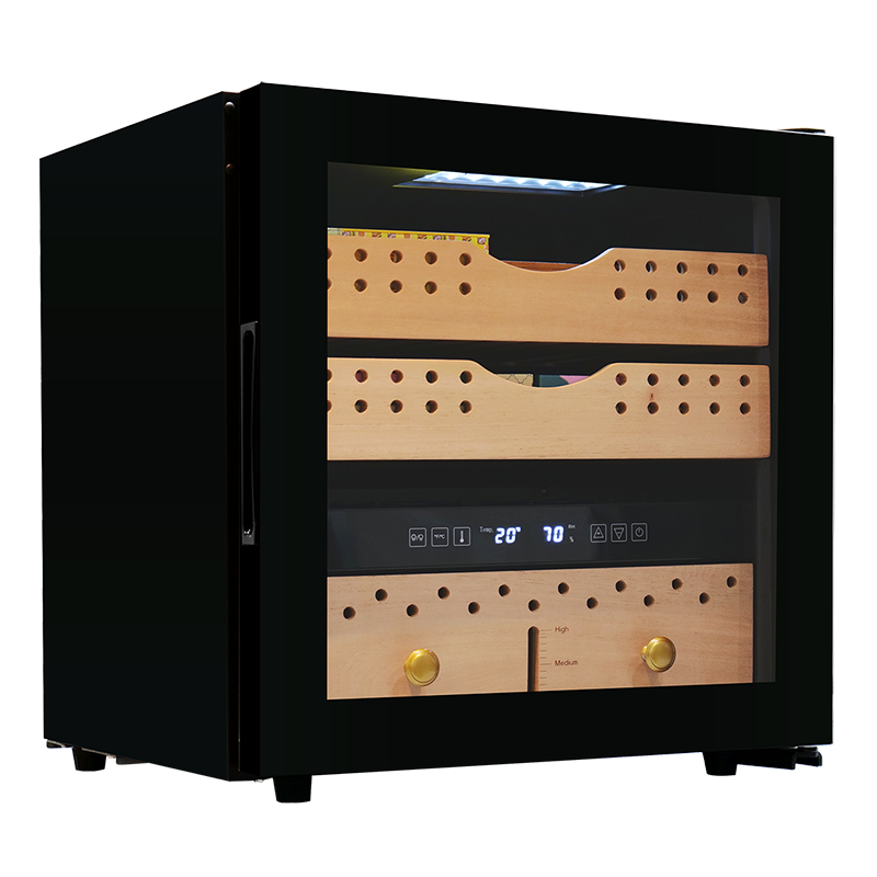 Wholesale Mini Countertop Cigar Humidor for Sale ZS-A40X with Led ...