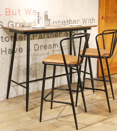 Bar Furniture High Bar Chair And Table Set Indoor Restaurant Dinning ...