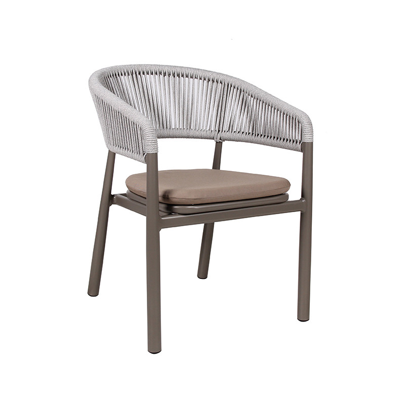 Custom Outdoor Restaurant Dining Furniture Rattan Rope Chairs for ...