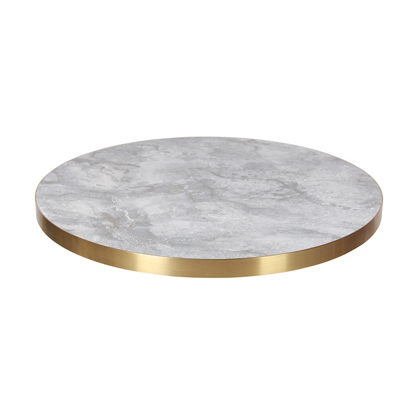 Hpl Round Table Top Fireproof Marble Effect For Wholesale Coffee Shop ...