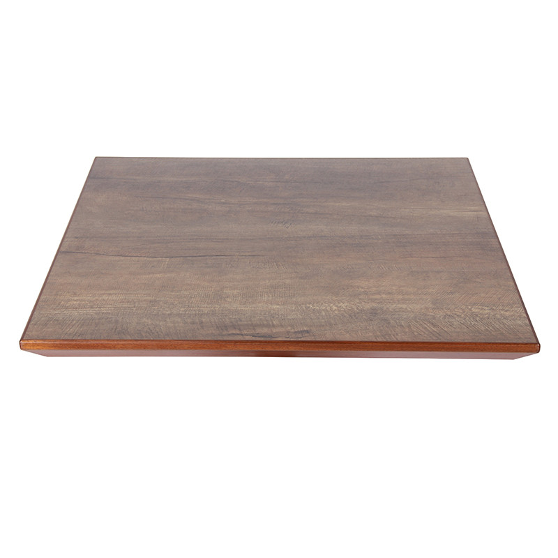 Restaurant HPL Table Top Wooden Effect Square Coffee Shop Table Top For ...