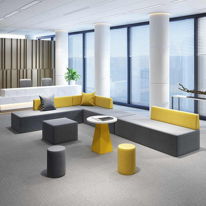 Office Library Lobby Public Area Modular Lounge Seating Sofa ...