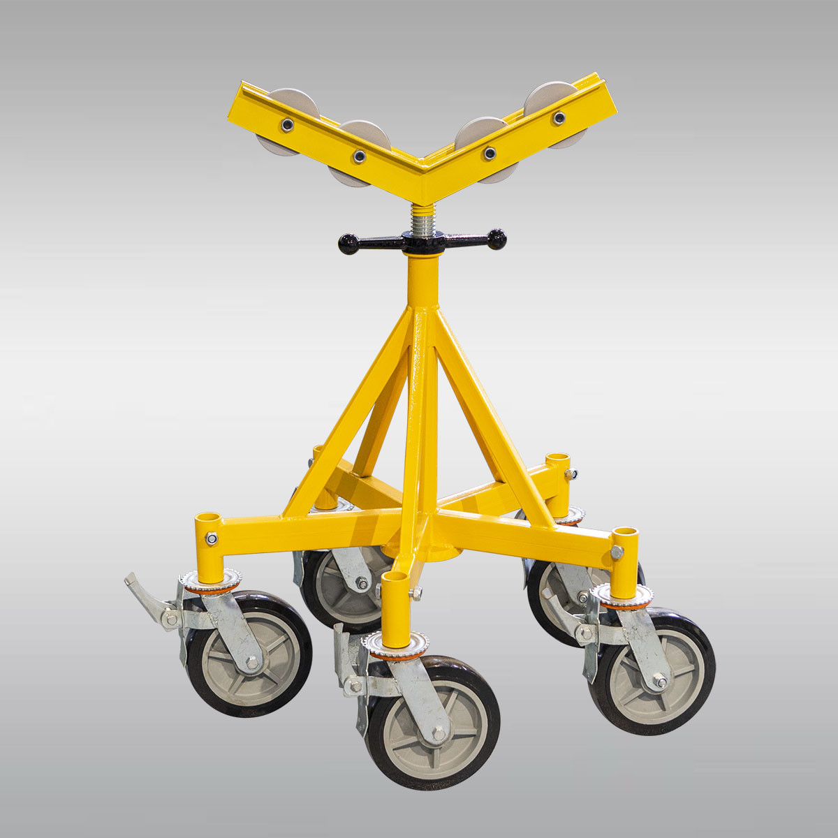 Wheel Head Pipe Stand Vise With Wheels Up To 40 Inch | Pipe Jack Stands ...