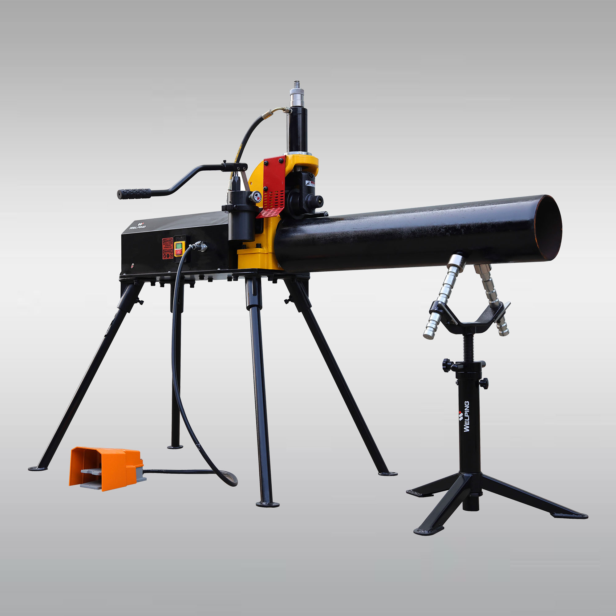 Heavy duty Electric Hydraulic Roll Groover for SS Pipe SCH10/SCH40 1 ...