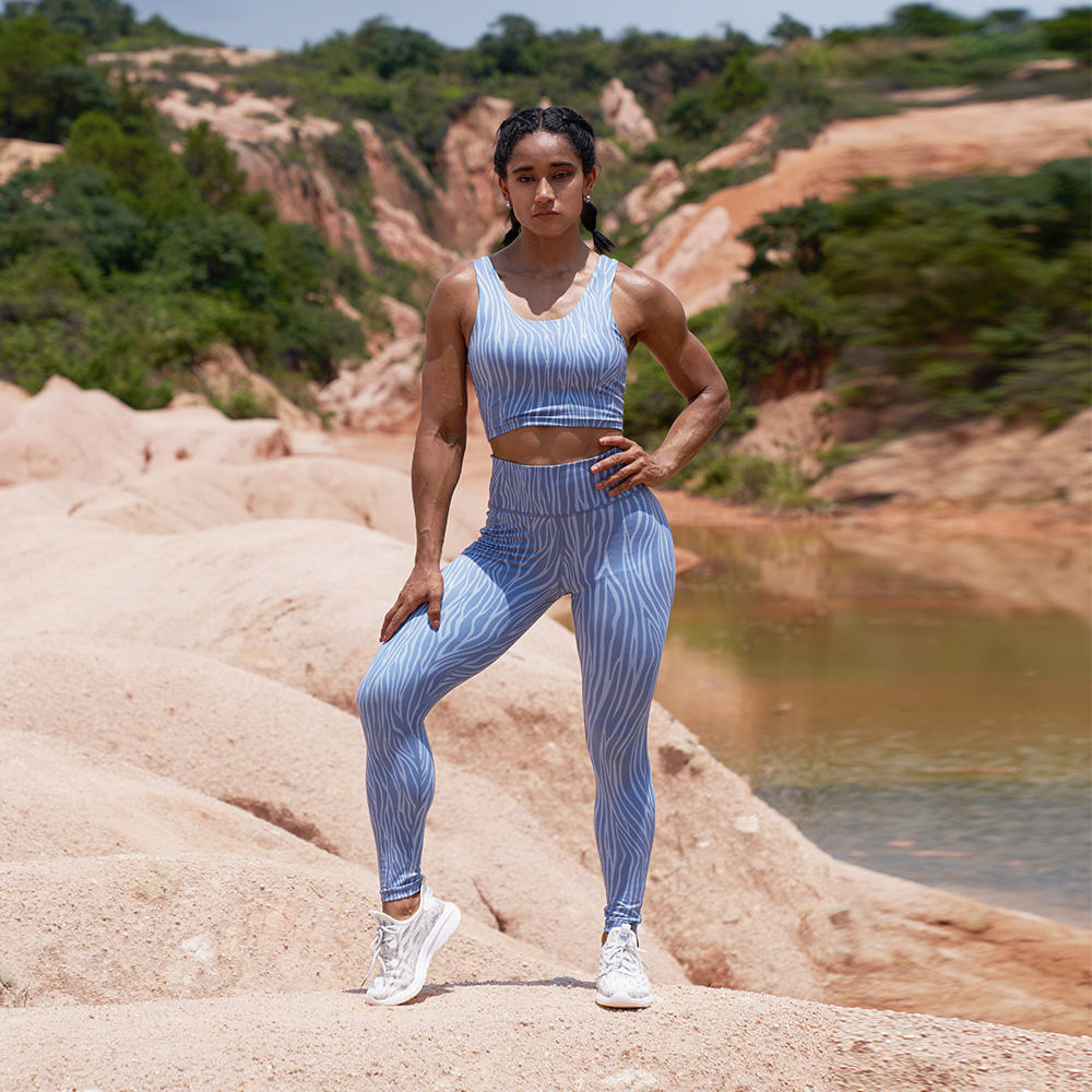 Wholesale Activewear Clothing Ladies Print Sports Bra Yoga Pants ...