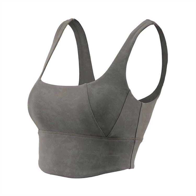 Womens Workout Top Bras, Longline Yoga Bra for Women full back crop top ...