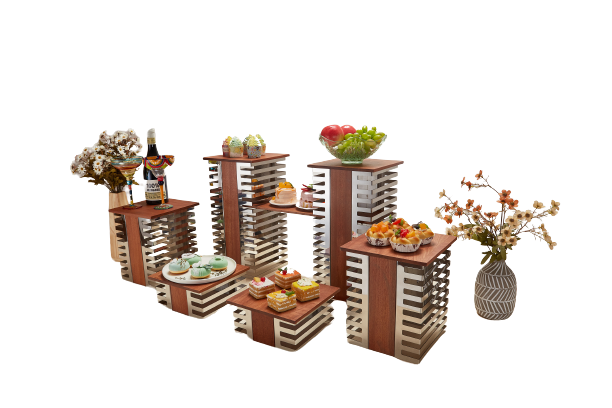 Enhance Your Brand's Image With Our Elegantly Designed Steel And Wooden ...