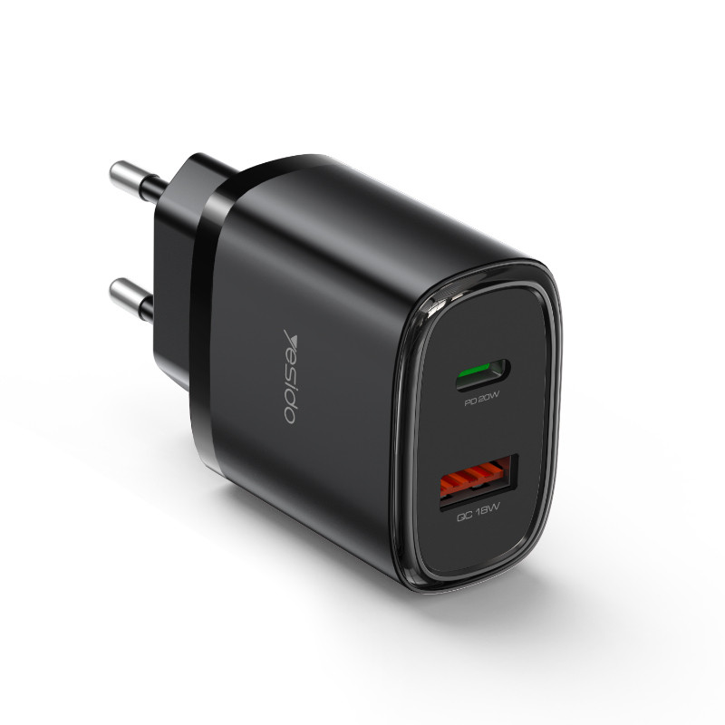 YC50 20W Fast Charging Home Charger | Type-C and USB-A Port Charger ...