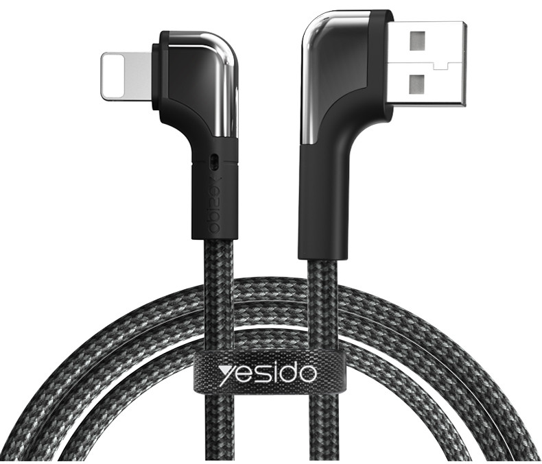 CA80 1.2M 90 degree bend Fast Charging Usb Nylon Braided USB To ...