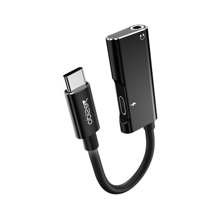 YAU22 Aluminum Alloy 2 in 1 Type-C To Type-C And 3.5mm Audio Splitter ...