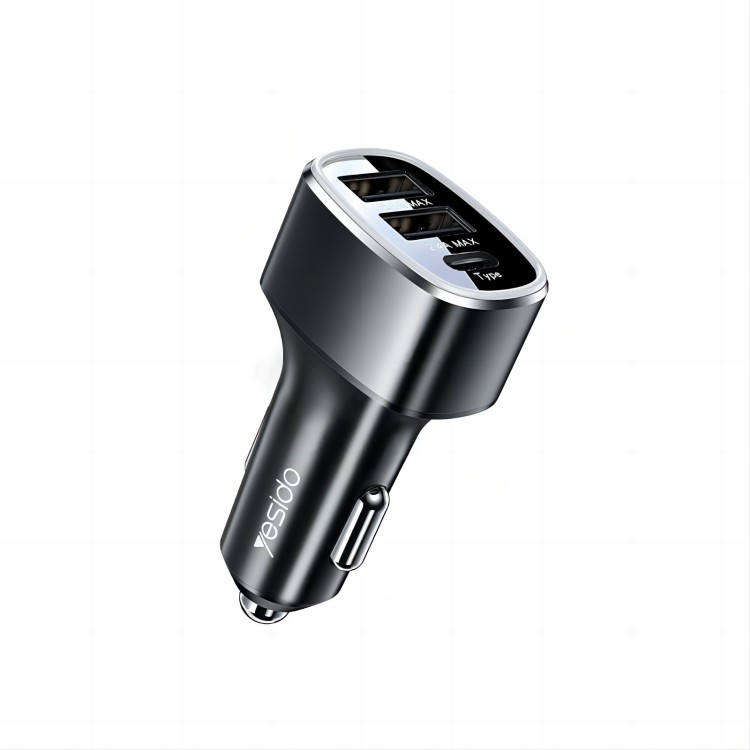 Y47 3 Ports USB And Type-C PD 25W Total 49W Multifunction Car Charger ...