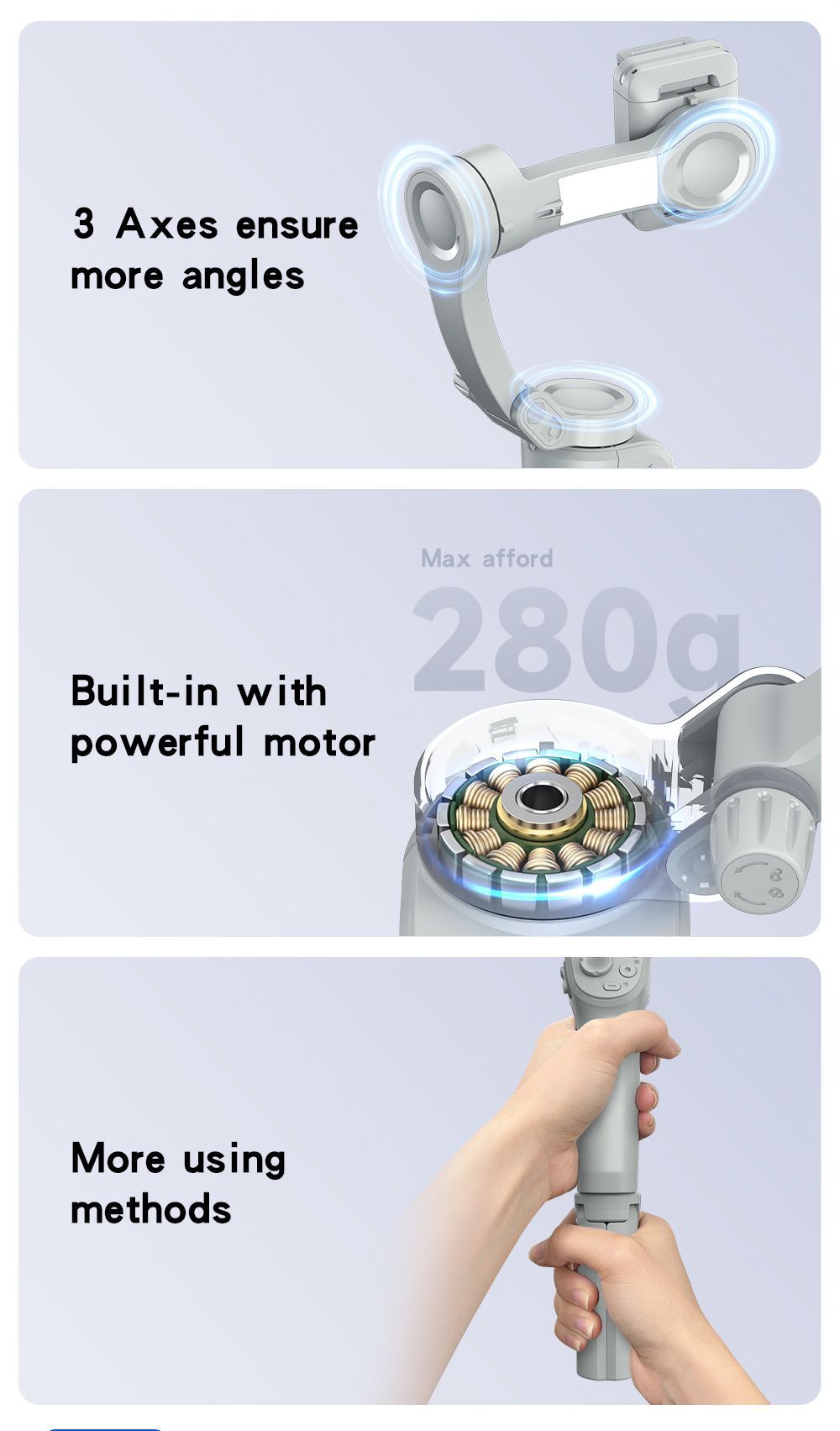 SF18 Phone Gimbal Stabilizer 360 Ai Auto Face Tracking Handheld Selfie ...