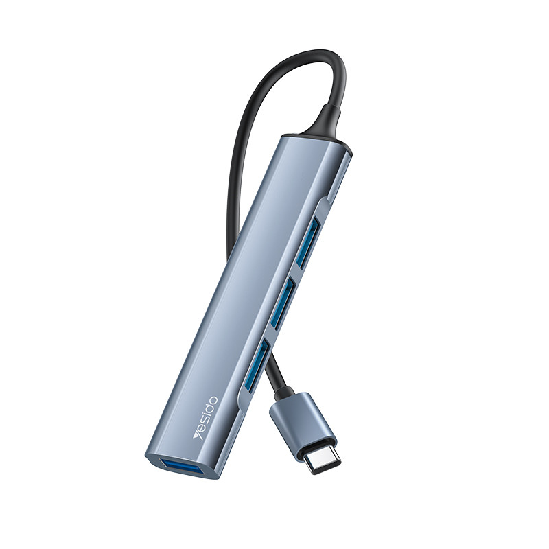 HB17 4In1 Four Ports Supports A Variety Of Usb Devices Type-C Laptop ...