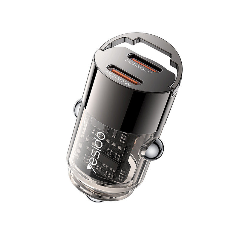 Y69 Aluminum Alloy Transparent Shell Pull Ring Design PD 30W Fast ...