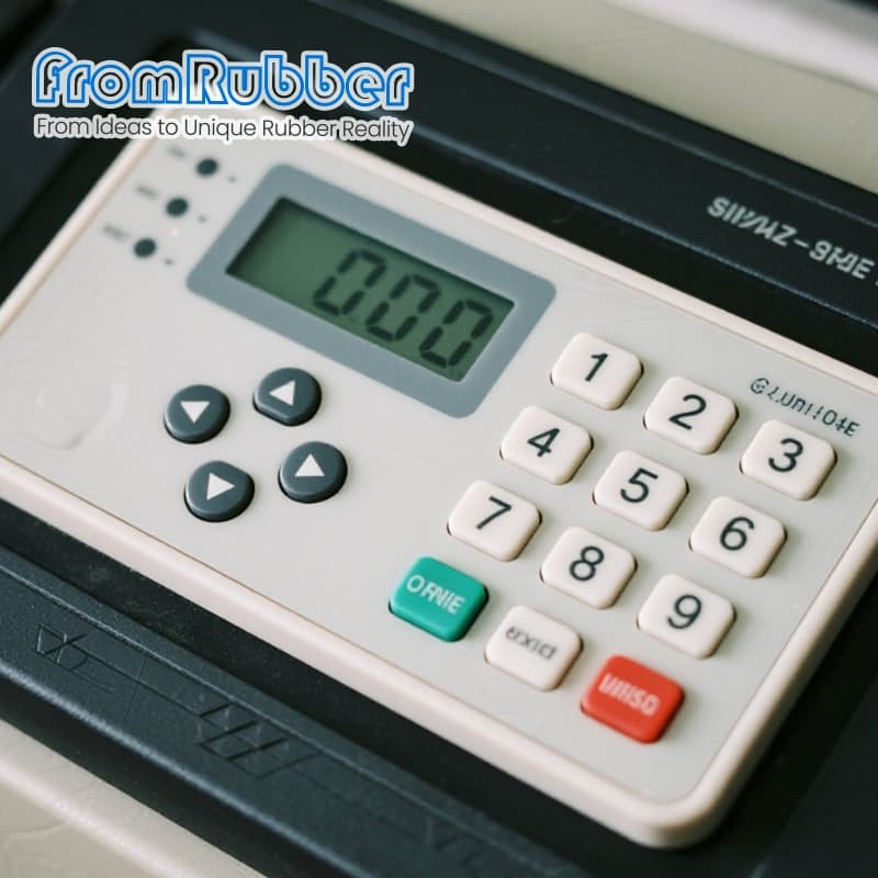 Tactile Rubber Buttons for Industrial Control Panel Keypads | Custom Silicone Rubber Meter ...