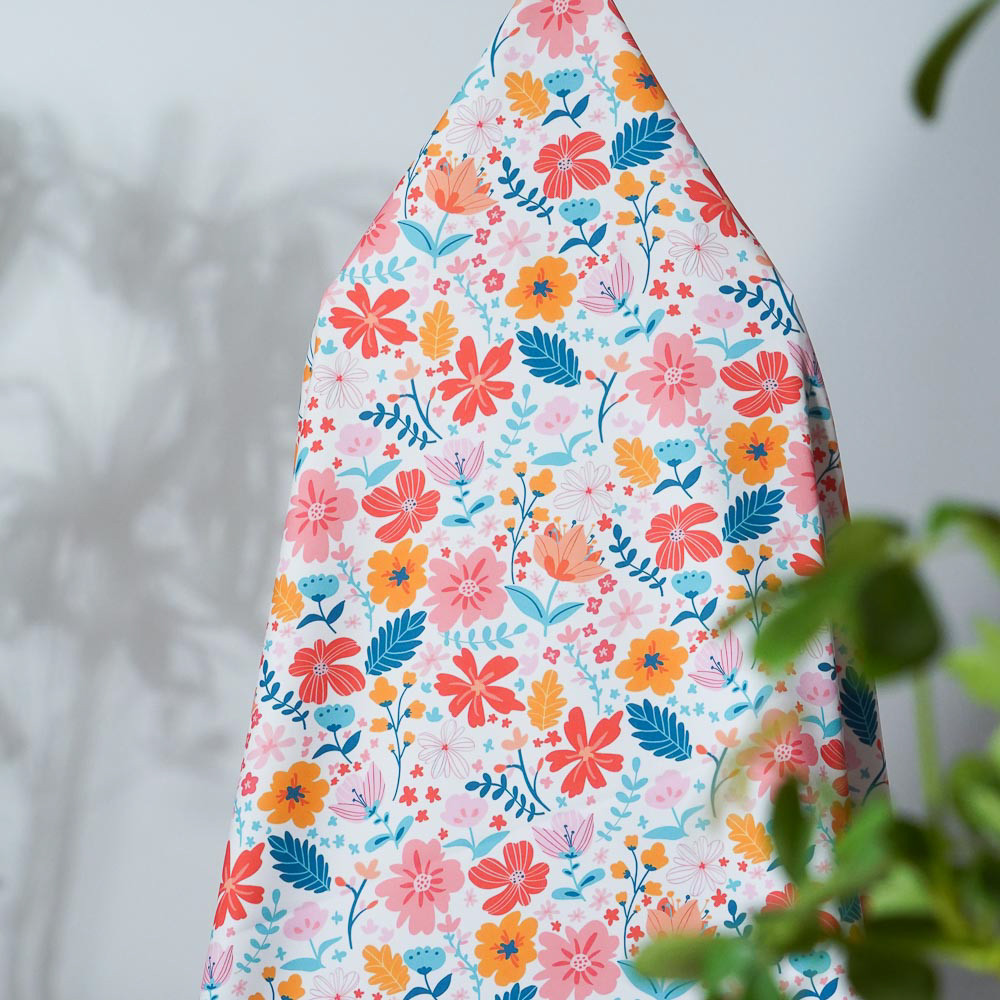 Iris -Polyester 4-Way 2-Ply Stretch Fabric | 4-Way Stretch Printed ...