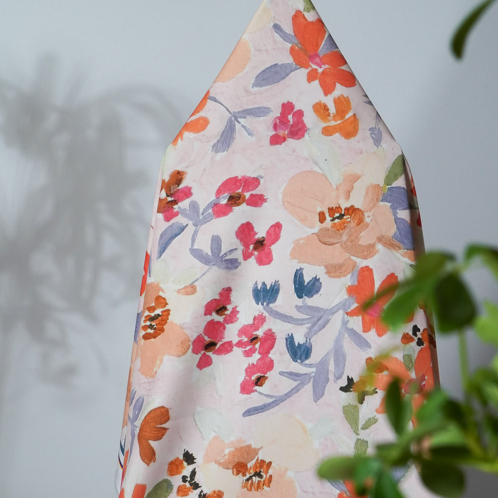 Iris -Polyester 4-Way 2-Ply Stretch Fabric | 4-Way Stretch Printed ...
